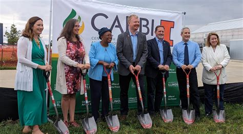 Ground Broken For Cabbi Greenhouse Carl R Woese Institute For