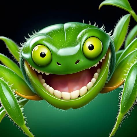 Premium Photo Artificial Intelligence Generated Image Of Cartoon Jumping Spider Smiling Like