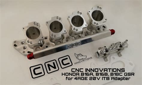 Honda B16a B16b B18c Gsr For 4age 20v Itb Adapter Cnc Innovations