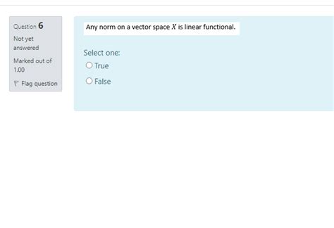 Solved Any Norm On A Vector Space X Is Linear Functional Chegg Com