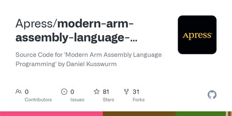 Github Apressmodern Arm Assembly Language Programming Source Code
