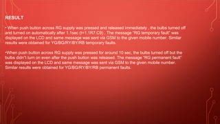 Ppt Of Three Phase Fault Analysis With Auto Reset For Temporary Fault And Trip For Permanent