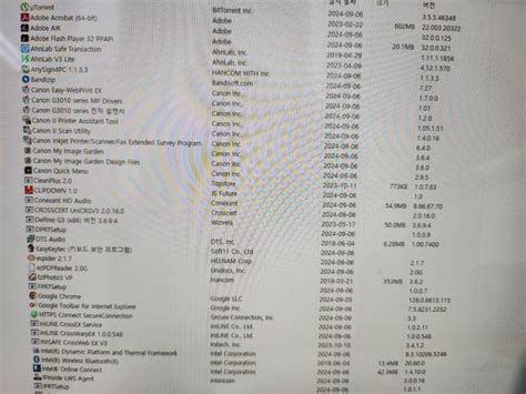 쓸데없는 프로그램 삭제 지식in