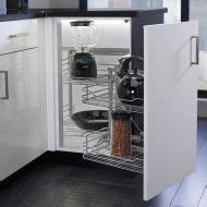 Rev A Shelf Blind Corner F 18in Open 3 Tier CHR MA