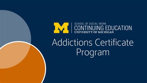 Addictions Certificate Program Facebook