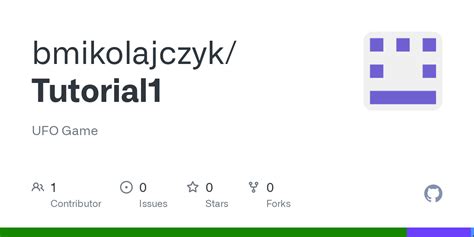 GitHub Bmikolajczyk Tutorial1 UFO Game