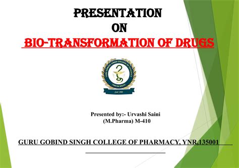 Biotransformation Or Metabolism Of Drugs Unit 4 Pptx Ppt