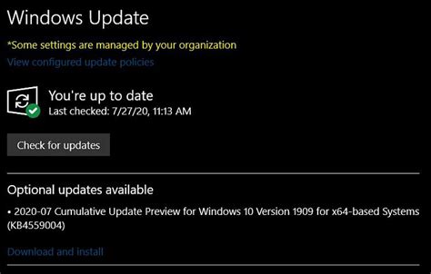 Kb4559004 Cu Win 10 V1903 Build 18362997 And V1909 Build 18363997