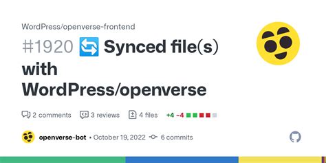 🔄 Synced Files With Wordpressopenverse By Openverse Bot · Pull Request 1920 · Wordpress