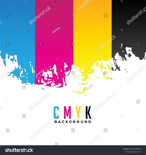 Abstract Cmyk Color Stripes Background Stock Vector Royalty Free 2141790951 Shutterstock