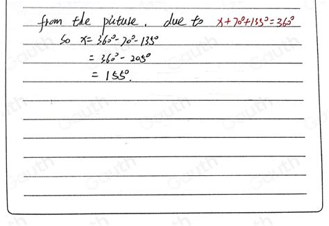Solved Not Drawn Accurately A Work Out The Size Of The Angle Marked X B Give A Reason