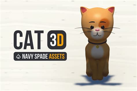 Casual Cat Animated 3d Characters Unity Asset Store
