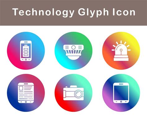 Technology Vector Icon Set 21377874 Vector Art At Vecteezy