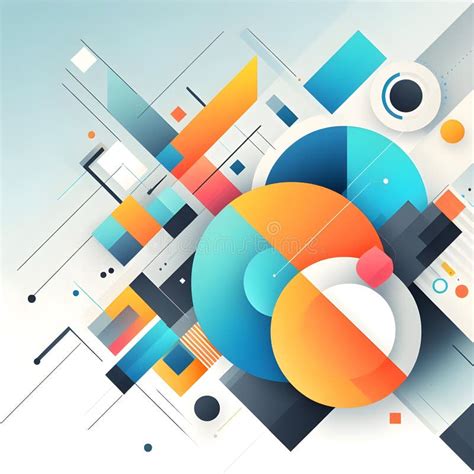 A Visually Appealing Abstract Background Featuring A Dynamic Interplay Of Shapes In Soothing Sky