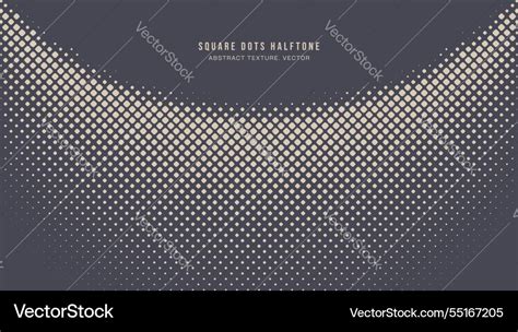 Square Rounded Dots Half Tone Pattern Semi Circle Vector Image