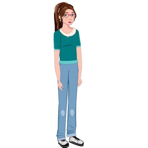 Premium Vector Girl Illustration Female Student Cute Girl