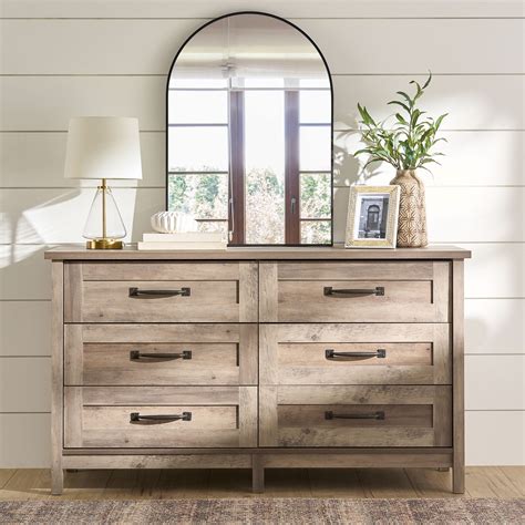 Better Homes And Gardens Modern Farmhouse 56 85 Wide 6 Drawer Dresser