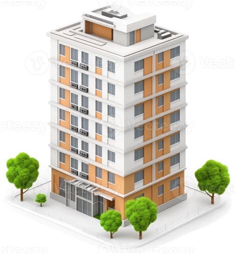Modern Multi Story Apartment Building Illustration 60582085 Png