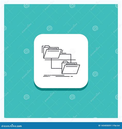 Round Button For Folder File Management Move Copy Line Icon