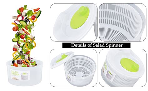 3l Capacity Large Salad Spinner Salad Spinners Best Rated