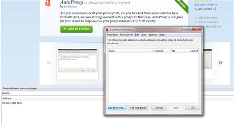 How To Enable A Proxy In Firefox Only For Some Urls And Not For Every