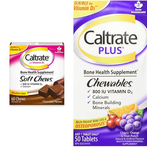 Caltrate With Vitamin D Soft Chews 60 Count Chocolate Flavour Calcium Bone Health Supplement Caltrate With Vitamin D Soft Chews 60 Count Chocolate Flavour Calcium Bone Health Supplement