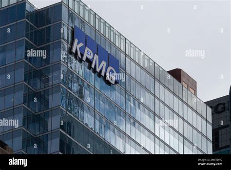 Toronto On Canada December 17 2022 View At Kpmg Sign Kpmg Is A