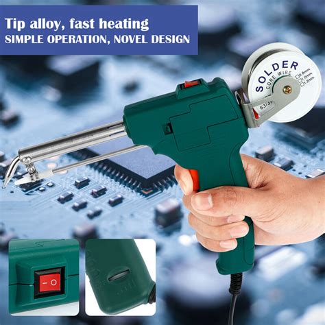 납땜 인두 키트 용접 와이어 노즐 및 핀셋 2 개가 있는 전자 용접 토치 전문 납땜 기계 키트 60w 도구 세트