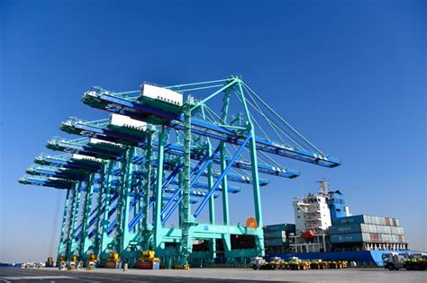 天津港自动化码头建设取得重要进展图片新闻中国政府网