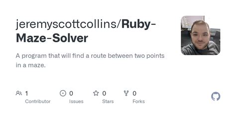 Github Jeremyscottcollinsruby Maze Solver A Program That Will Find A Route Between Two