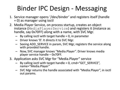Overview Of Android Binder Ipc Implementation Pptx Operating Systems Computer Software And