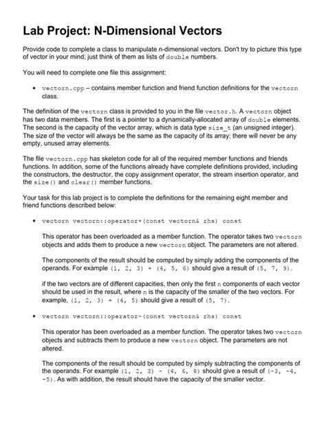 Vector N Pdf Euclidean Vector Method Computer Programming