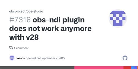 Obs Ndi Plugin Does Not Work Anymore With V28 · Issue 7318