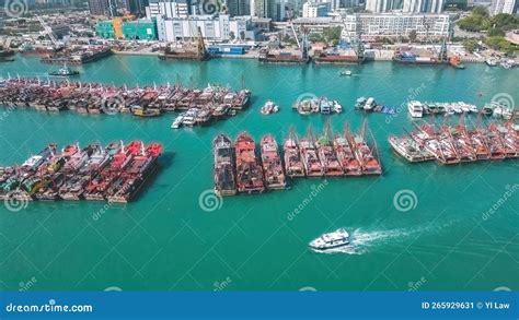 Jan The Landscape Of Tuen Mun Typhoon Shelter Hk Editorial