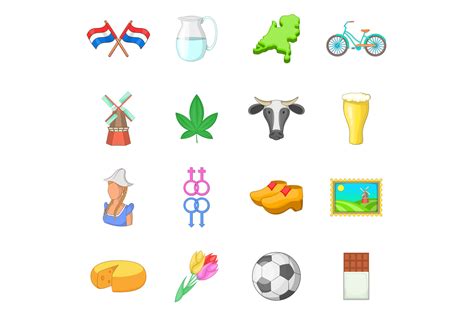 Netherland Travel Icons Set Graphic By Ylivdesign · Creative Fabrica