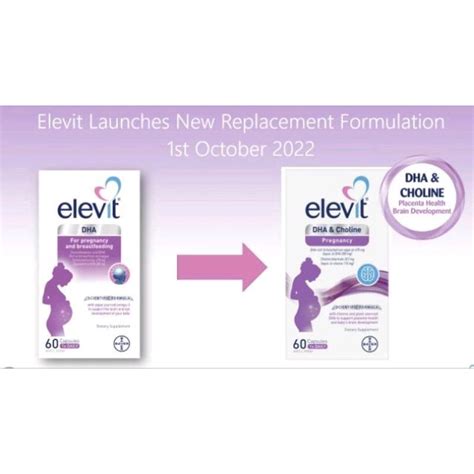Elevit Dha Pregnancy And Breastfeeding ดีเอชเอ Choline Egiv Shopee Thailand