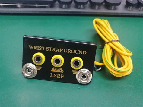 L Shaped Anti Static Socket Ring Ground Connector With Terminal Cable