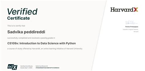 Sadvika Peddireddi On Linkedin Edx Pythonprogramming Adityauniversity