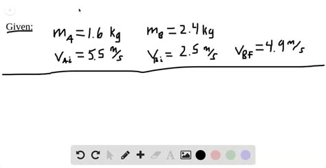 solved in fig 9 64 block a mass 1 6 kg slides into block b mass 2