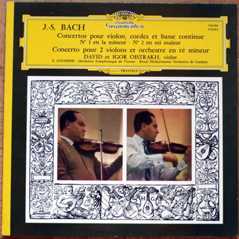 Bach • Concerto Pour Violon N° 1 And 2 • Bwv 1041 And 1042 • Oistrakh