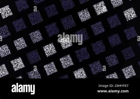 Digital Technology And Online Payment System Concept Animation Diagonal Rows Of Small Square