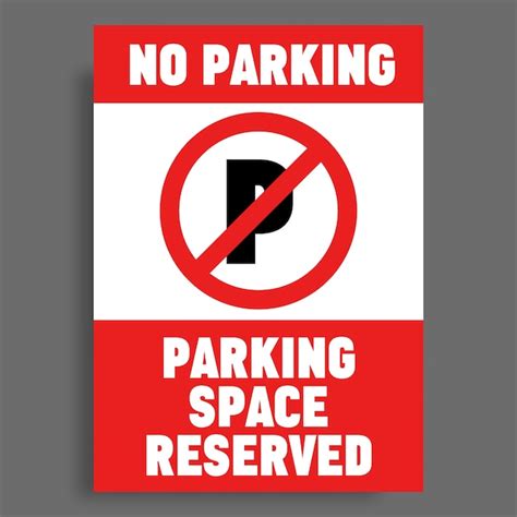 Free Reserved Parking Sign Template Totally Free Printables