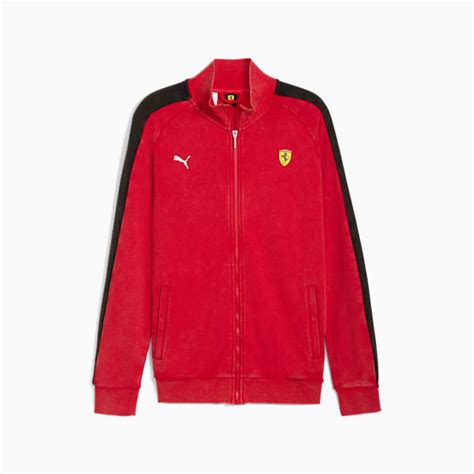 Scuderia Ferrari T7 Mens Motorsport Track Jacket Puma