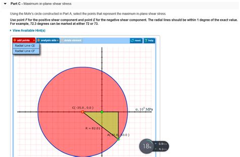 solved mohr s circle plane stress 6 of 8 learning goal to