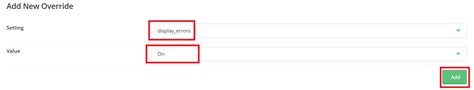 How To Enable Or Disable Displayerrors In Directadmin Web Hosting