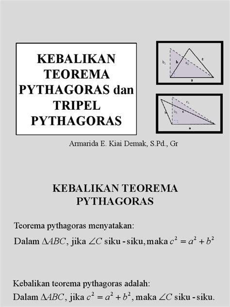 Kebalikan Teorema Pythagoras Pdf