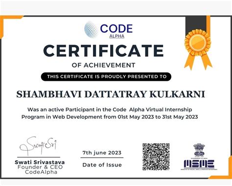 Shambhavi Kulkarni On Linkedin Connections Codealpha Webdevelopment