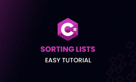 Sorting Lists In C Easy Tutorial 2025