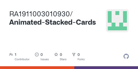 GitHub RA Animated Stacked Cards