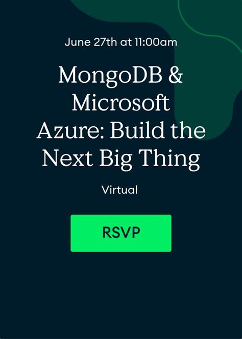 Ya Guo On Linkedin Mongodb And Microsoft Azure Build The Next Big Thing